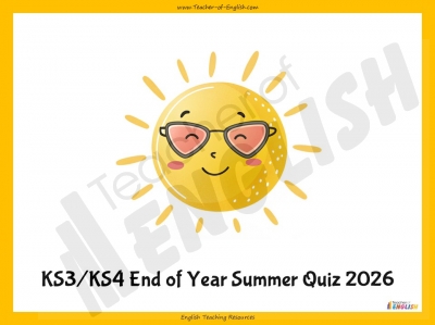 2026 End of Year Summer Quiz for KS3 and KS4 teaching resources activities