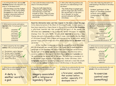 A Christmas Carol - Ghost of Christmas Present Part Three teaching ...