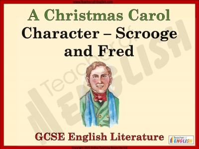 A Christmas Carol - Scrooge and Fred teaching resources lessons