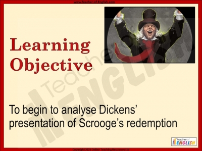 A Christmas Carol - Scrooge is Redeemed teaching resources lesson