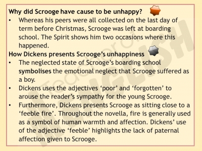 A Christmas Carol - Scrooge's Childhood teaching resources lessons