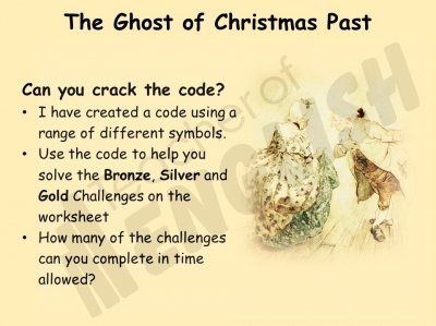 A Christmas Carol - The Ghost of Christmas Past teaching resources lessons