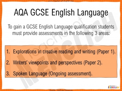 AQA GCSE English Language Exam Preparation - Paper 1, Section B ...