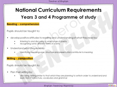 Acrostic Poetry - Year 3 and 4 teaching resources lesson