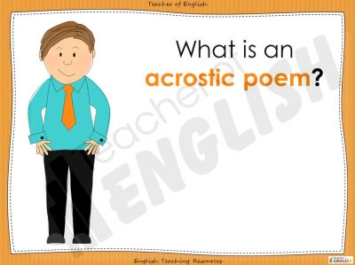 Acrostic Poetry teaching resources lesson