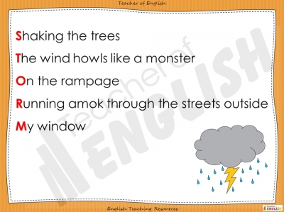 Acrostic Poetry teaching resources lesson