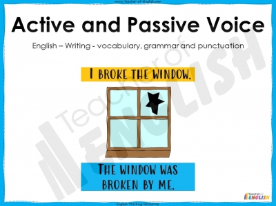 Active and Passive Voice - KS3 teaching resources lesson
