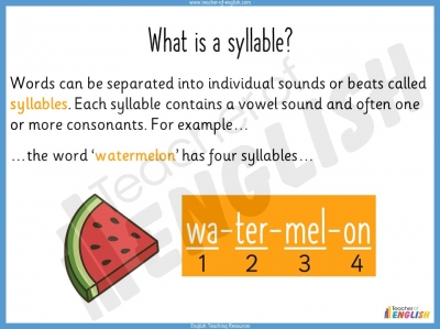 Adding Vowel Suffixes to Words of More than One Syllable - Years 3 and ...