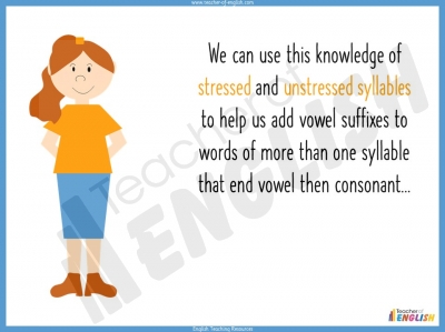 Adding Vowel Suffixes to Words of More than One Syllable - Years 3 and ...