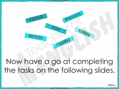 Adjectives - KS3 teaching resources lesson