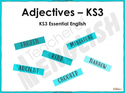 Adjectives - KS3 teaching resources lesson