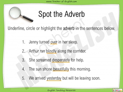 Adverbs Ks1 Lesson Plan