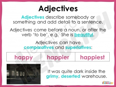 Amazing Adjectives - KS2 teaching resources lessons