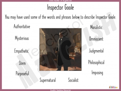 An Inspector Calls - Inspector Goole teaching resources lesson