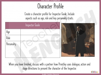 An Inspector Calls - Inspector Goole teaching resources lesson