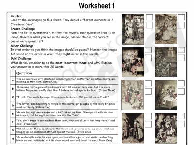 An Introduction to A Christmas Carol for GCSE teaching resources lessons