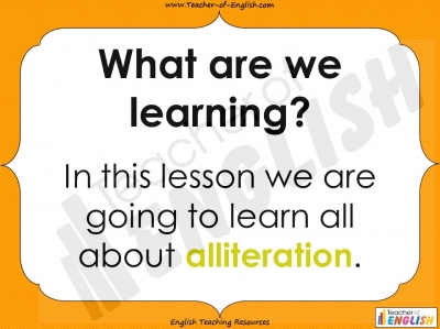 An Introduction to Alliteration - KS1 teaching resources lesson