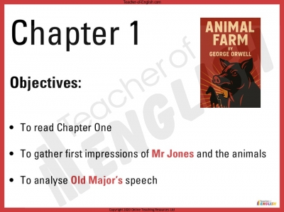 Animal Farm - Chapter 1 teaching resources lesson