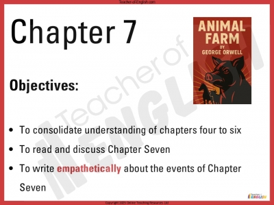 Animal Farm - Chapter 7 teaching resources lesson