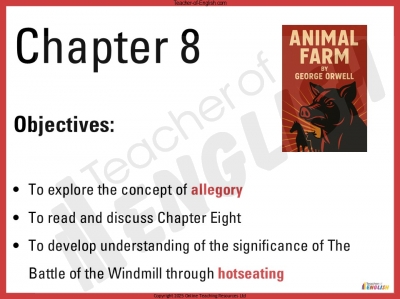 Animal Farm - Chapter 8 and Chapter 9 teaching resources lessons