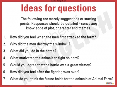 Animal Farm - Chapter 8 and Chapter 9 teaching resources lessons