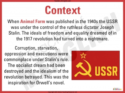Animal Farm - Context teaching resources lesson