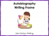 Autobiography Writing Frame teaching resources lessons