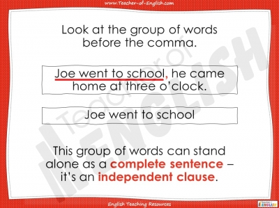 Avoiding Comma Splicing - KS2 teaching resources lesson