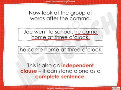 Avoiding Comma Splicing - KS2 teaching resources lesson