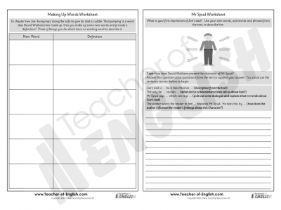 Billionaire Boy by David Walliams teaching resource for unit of work ...