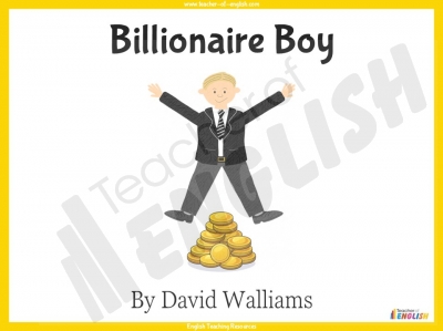 Billionaire Boy by David Walliams teaching resources unit of work
