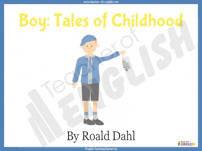 Boy by Roald Dahl Free Resource teaching resources lesson