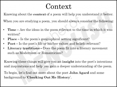Checking Out Me History teaching resources lessons