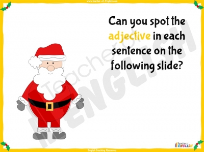 Christmas Adjectives - KS1 teaching resources lesson