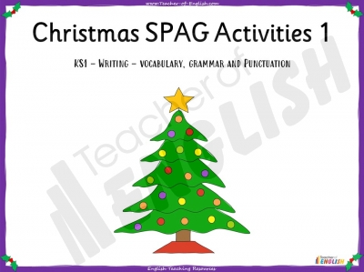 Christmas SPAG Activities 1 - KS1 teaching resources lesson