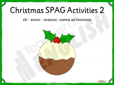 Christmas SPAG Activities 2 - KS1 teaching resources lesson