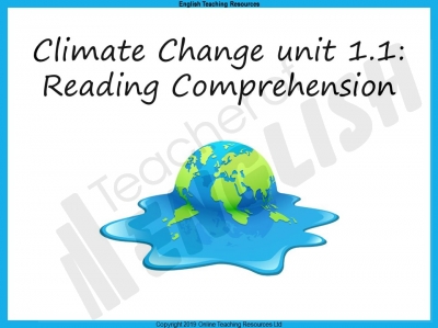 Climate Change - Non-Fiction Unit teaching resources unit of work