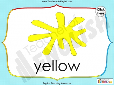 Colour Words teaching resources lesson