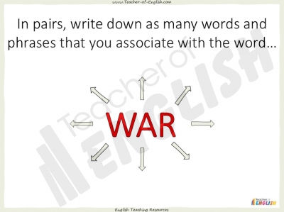 Conflict Poetry - Year 8 & 9 teaching resources unit of work