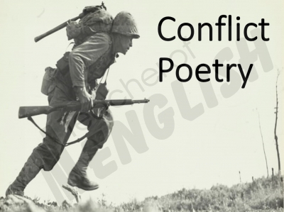 Conflict Poetry - Year 8 & 9 teaching resources unit of work