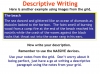 Descriptive Writing teaching resources unit of work