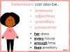 Determiners - KS2 teaching resources lessons