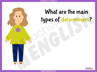Determiners - Year 5 and 6 teaching resources lesson