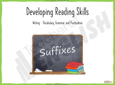 Developing Reading Skills - Suffixes teaching resources lessons