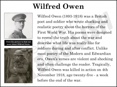 Disabled - Wilfred Owen teaching resources lessons