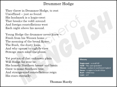 Drummer Hodge teaching resources lessons