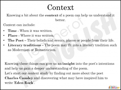 Eden Rock teaching resources lessons