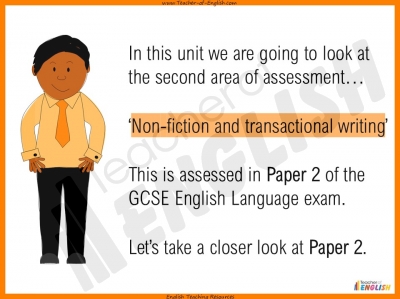 Edexcel GCSE English Language Exam Preparation - Paper 2, Section A ...