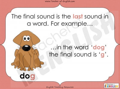Final Sounds teaching resources lessons