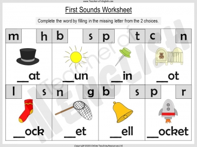 First Sounds teaching resources activities